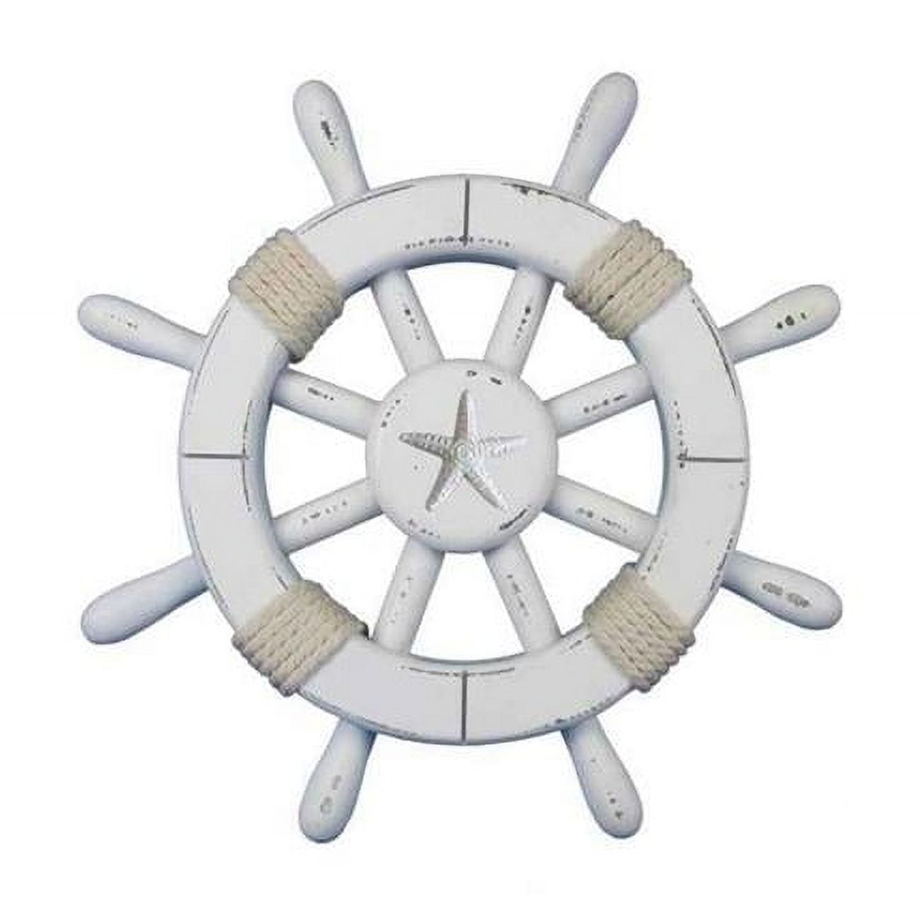 Handcrafted Decor rustic-white-sw-12-starfish Rustic White Decorative ...