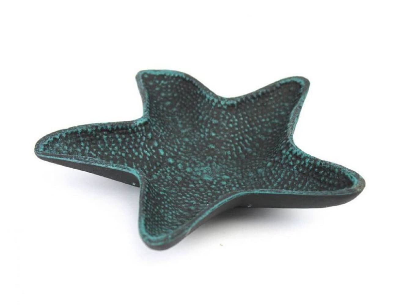 Hampton Nautical K-1290-seaworn Seaworn Blue Cast Iron Starfish ...