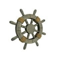 Handcrafted Decor Super Rustic-12 White W Rustic Decorative Ship Wheel ...