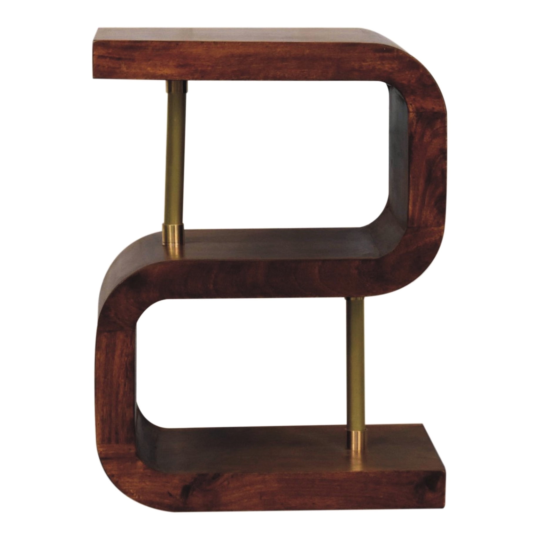 Handcrafted Elm Wood - 2 Brass Bar Dividers - Home Furniture Pairing ...