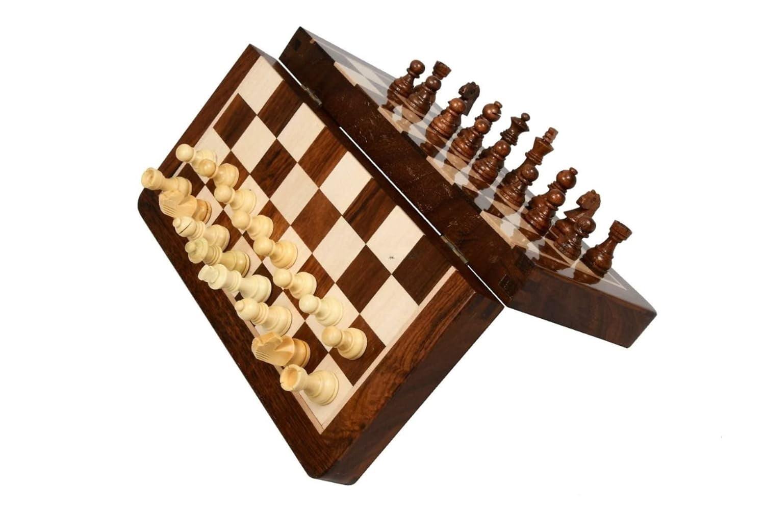 Handcrafted Foldable Magnetic Chess Board 12 * 12 Inches With Chess ...