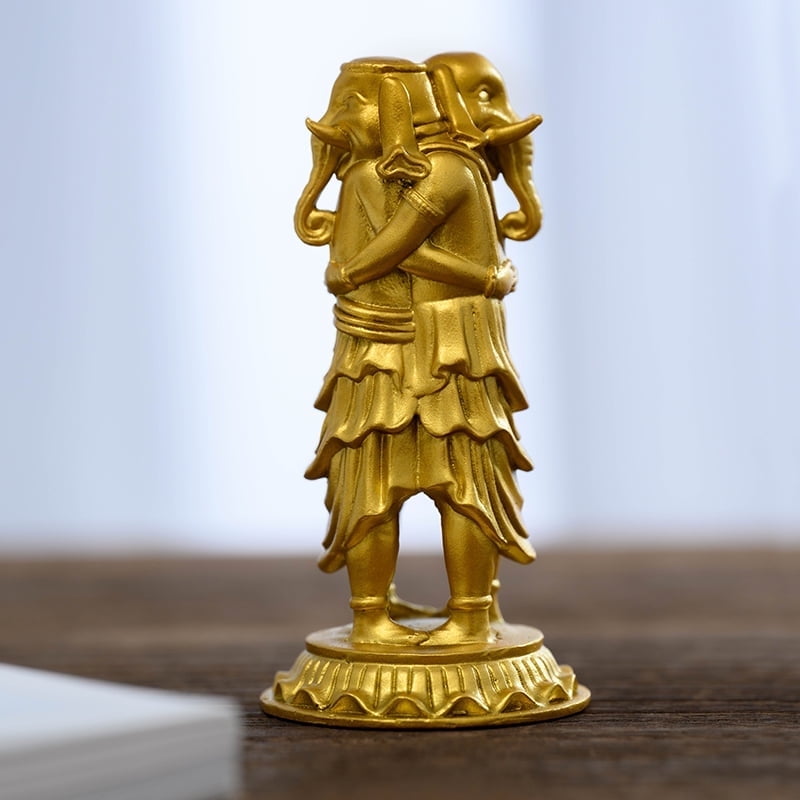 Golden Handcrafted Kangiten Buddha Statue – Radiant Guardian of ...