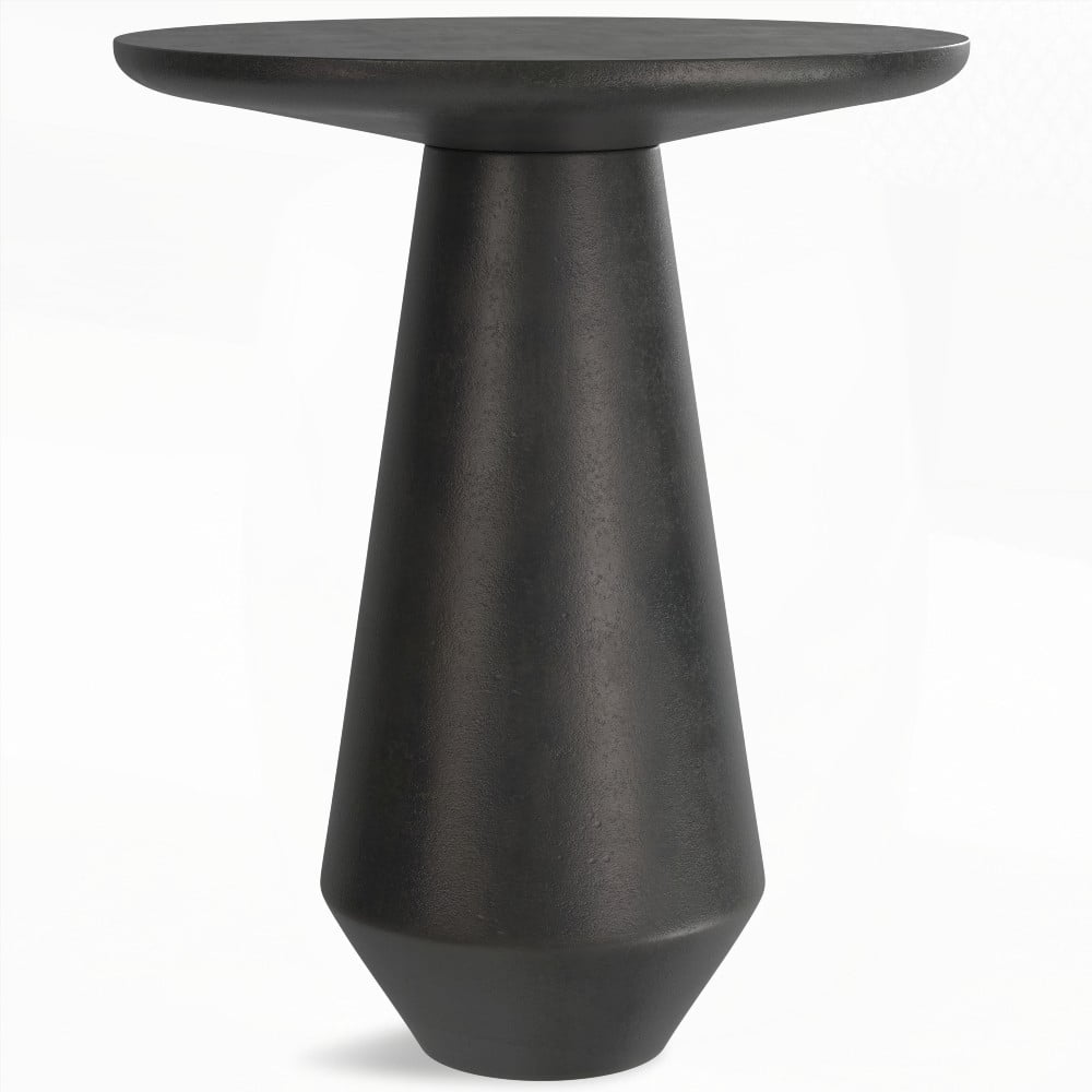 Handcrafted Gloria Cast Aluminum Side Table with Unique Texture ...