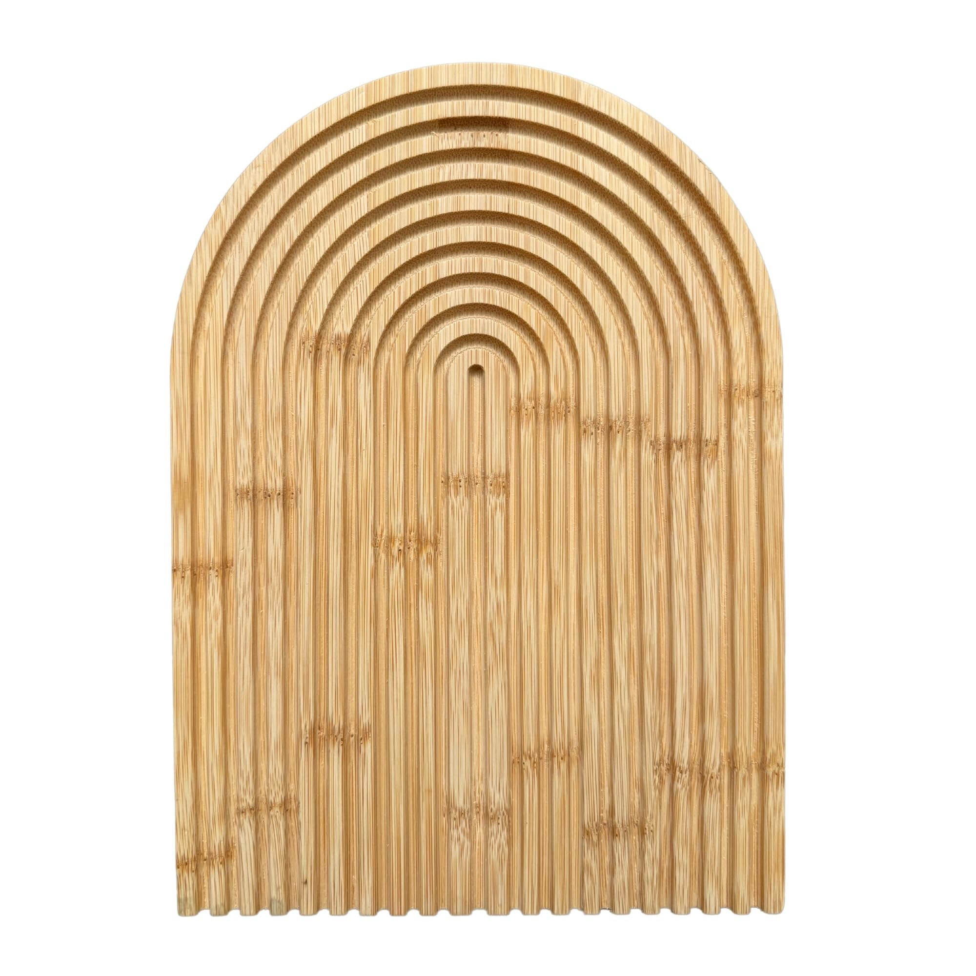 Handcrafted Grooved Wood Cutting Board - Boho Farmhouse Kitchen Decor ...