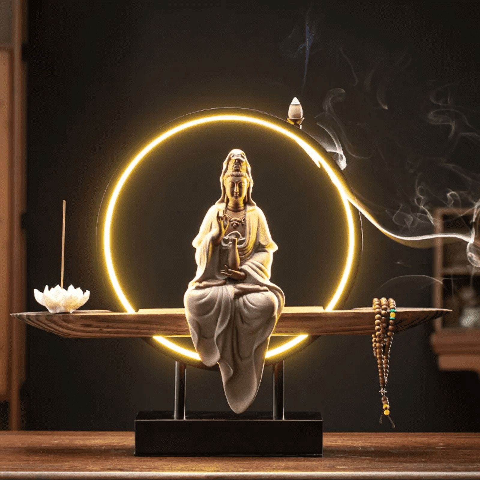 Handcrafted Guanyin Bodhisattva Buddha Statue Home Decor - Style01 ...