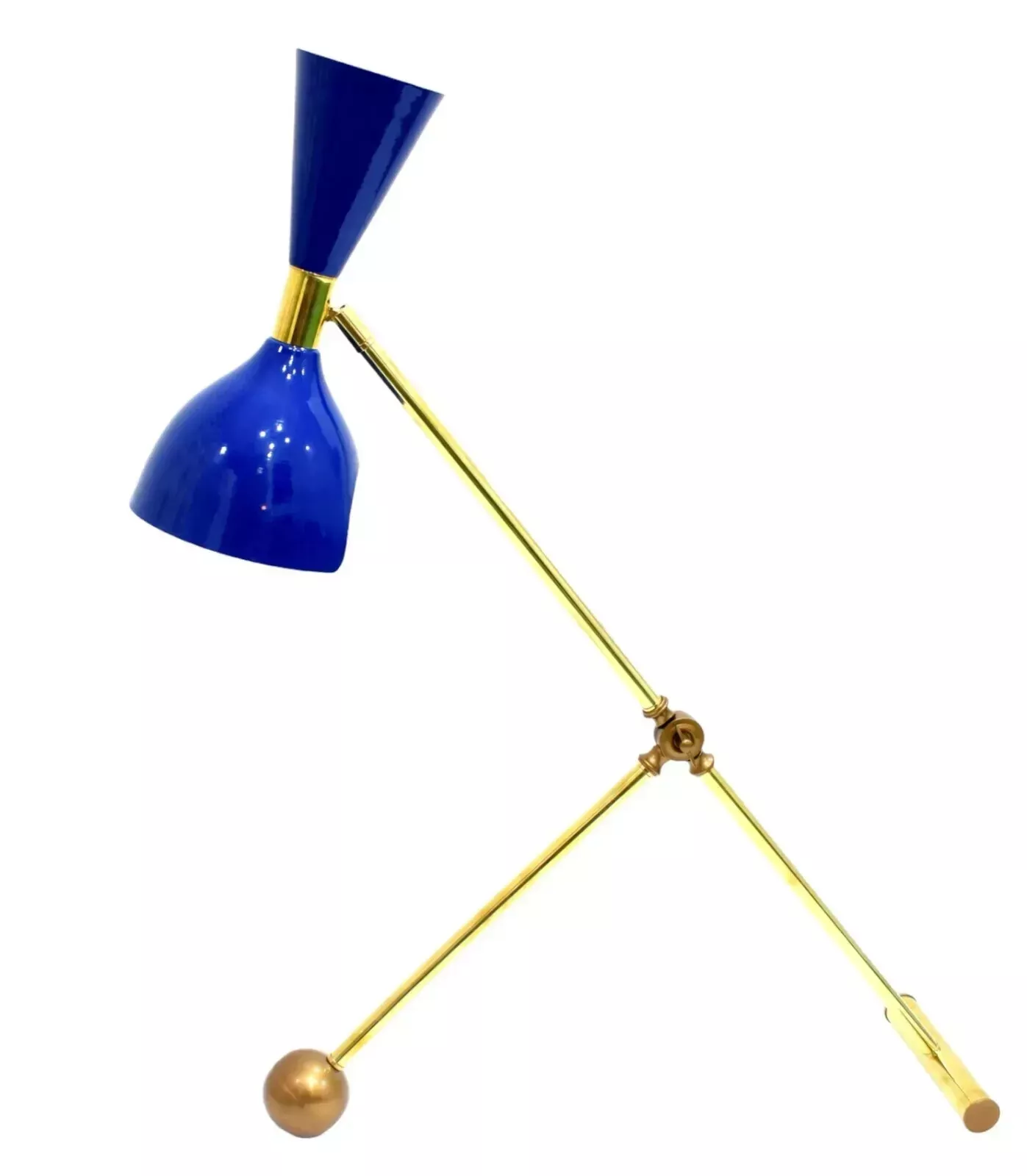 Handcrafted Italian Mid-Century Modern Desk Lamp With Long Swing Arm ...