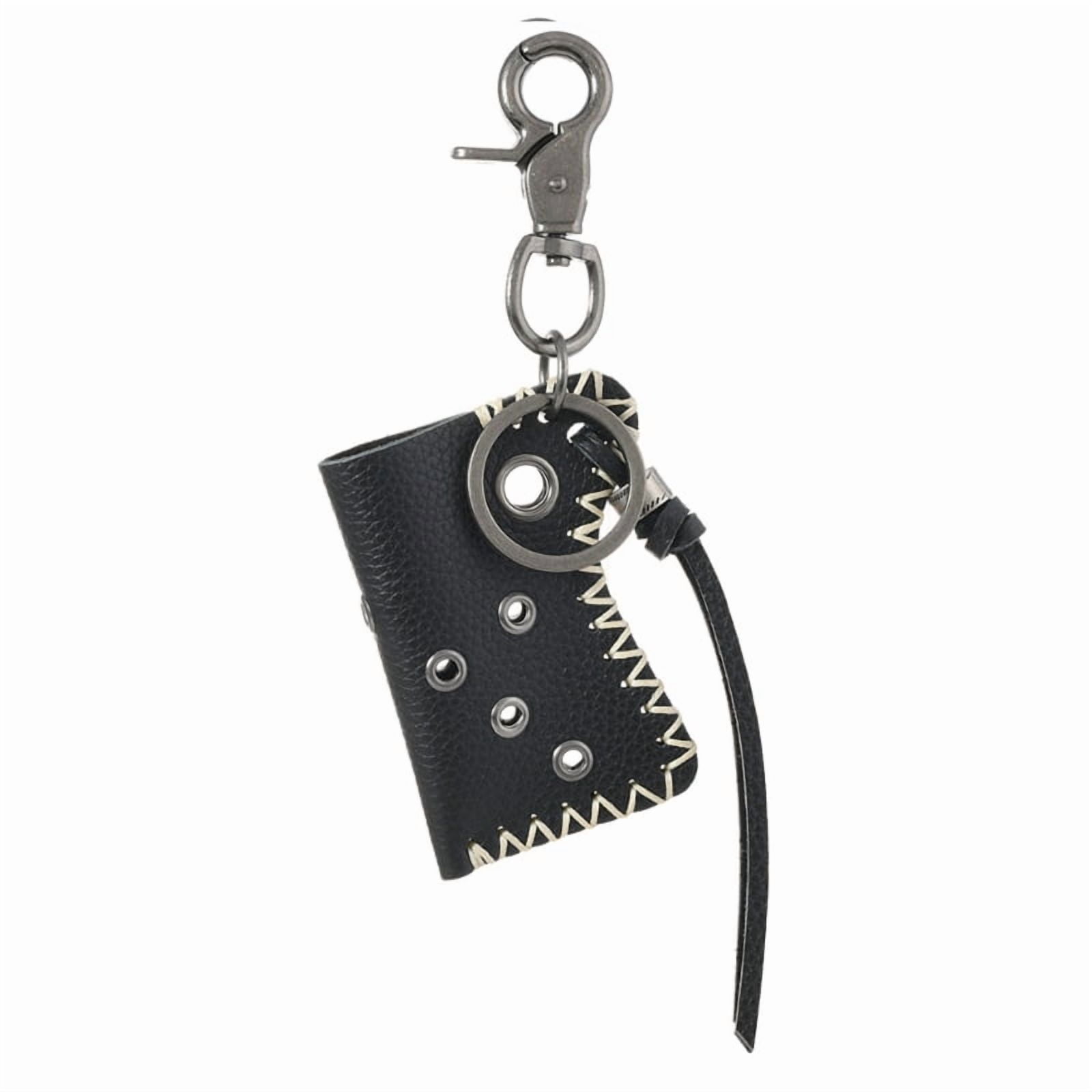 Handcrafted Leather Lighter Key Holder Retro Designs Leather Keychain ...