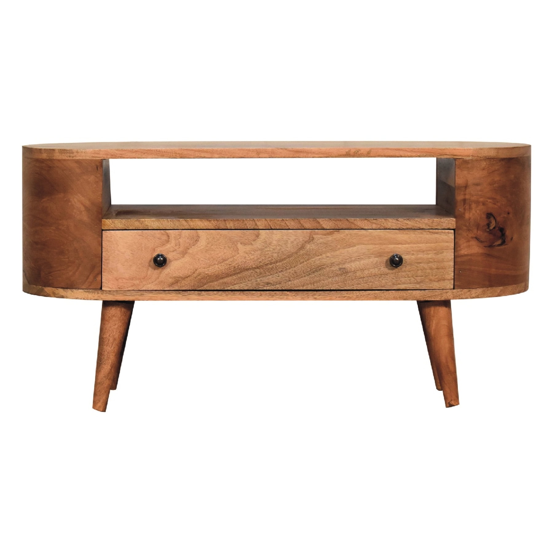 Handcrafted Mango Wood | Two Open Compartments | Bedroom Storage Space ...