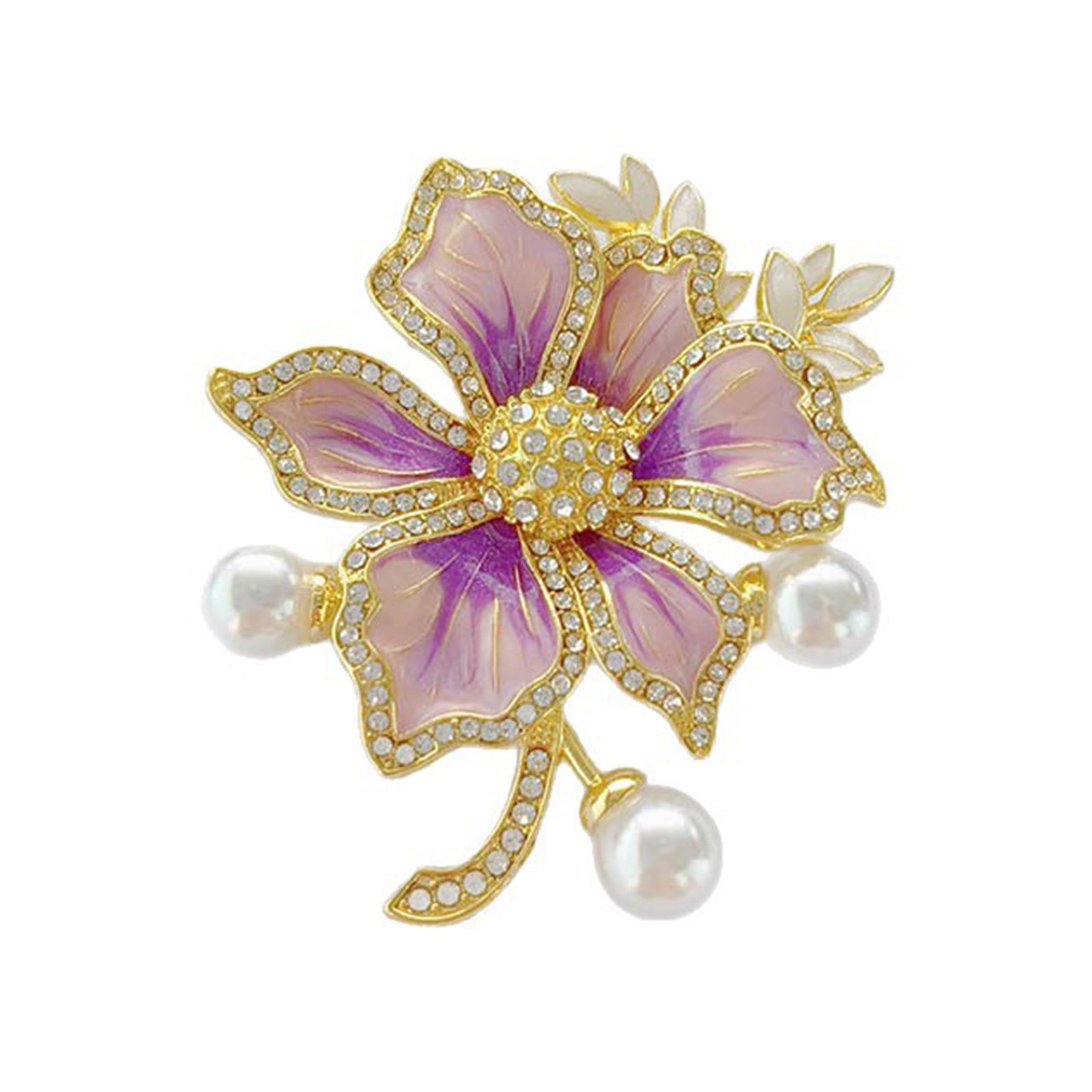 Handcrafted Metal Floral Brooch Timeless Design Versatile Jewelry for ...