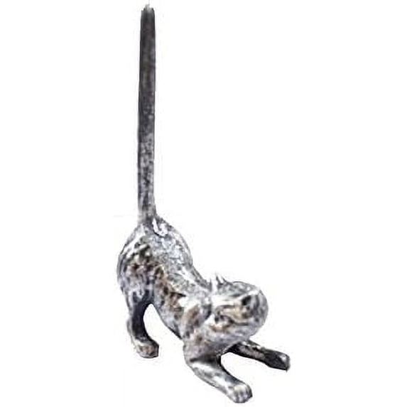 Silver Cast Iron Cat Extra Stand 10" - Cast Iron Home - Walmart.com