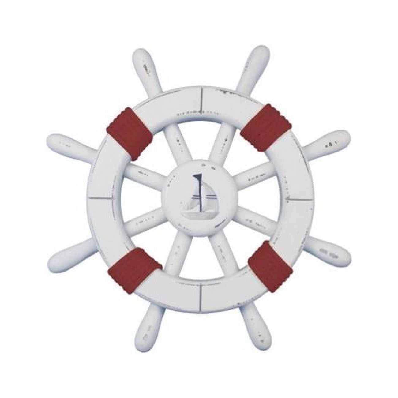 Handcrafted Nautical Decor Rustic Ship Wheel Wall D cor - Walmart.com