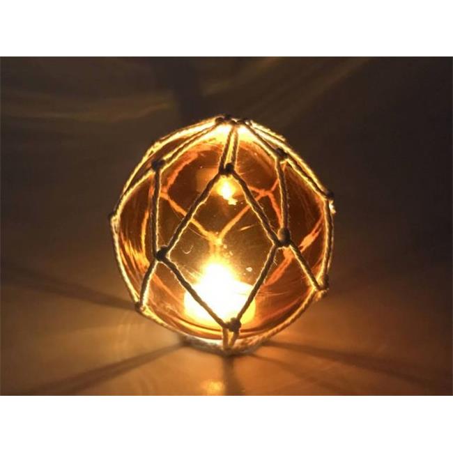 Handcrafted Model Ships 4 in. Tabletop LED Lighted Orange Japanese ...