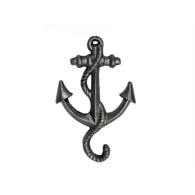 Handcrafted Model Ships K-652-silver 5 in. Cast Iron Anchor Hook ...