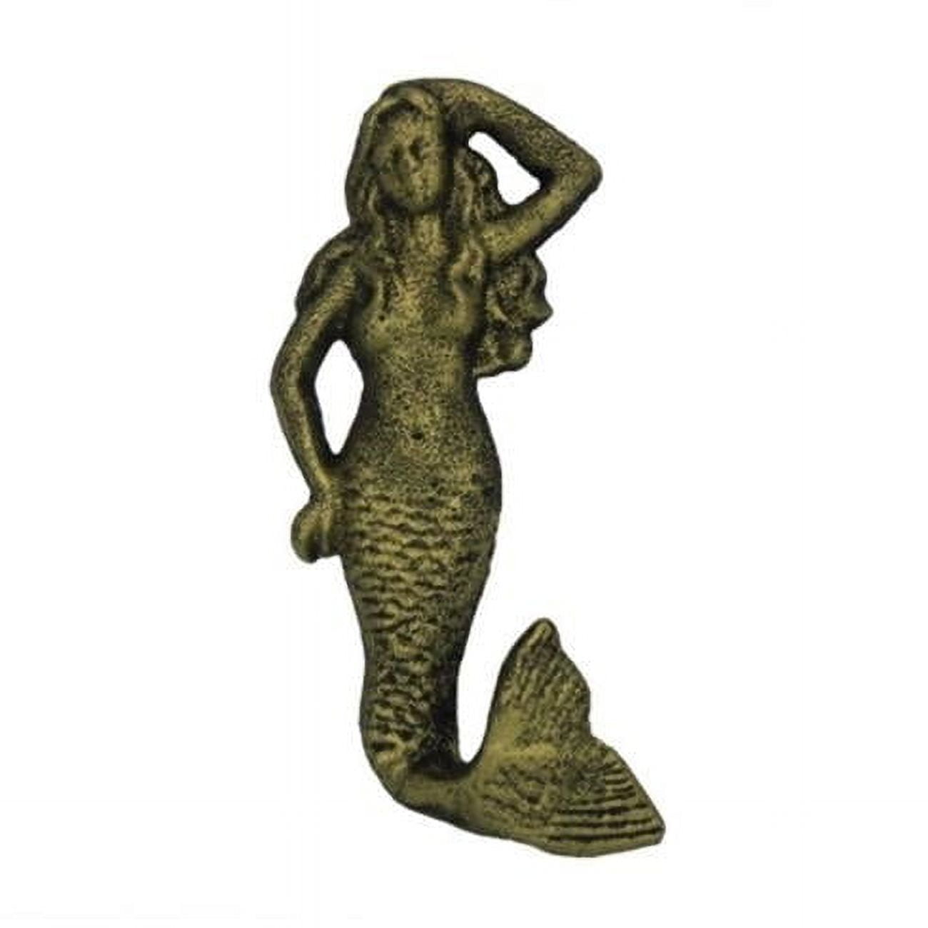 Handcrafted Model Ships K-516-gold 6 in. Cast Iron Mermaid Hook ...