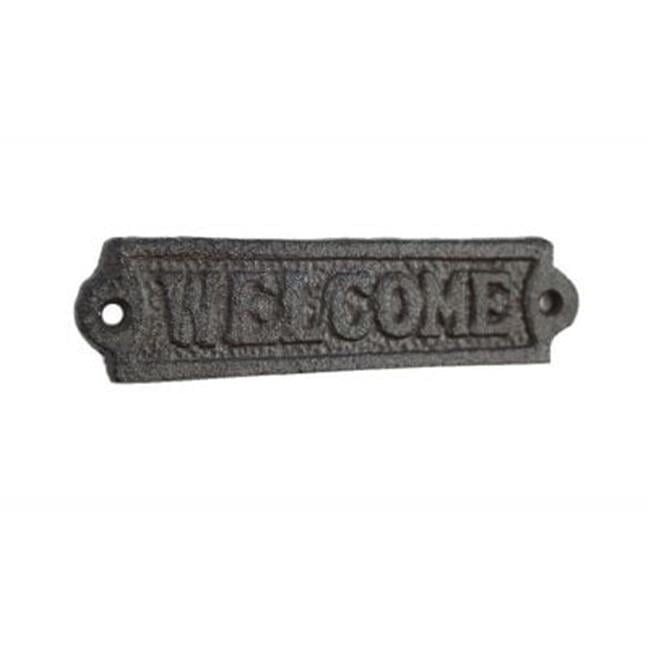 Handcrafted Model Ships 6 in. Cast Iron Welcome Sign - Walmart.com