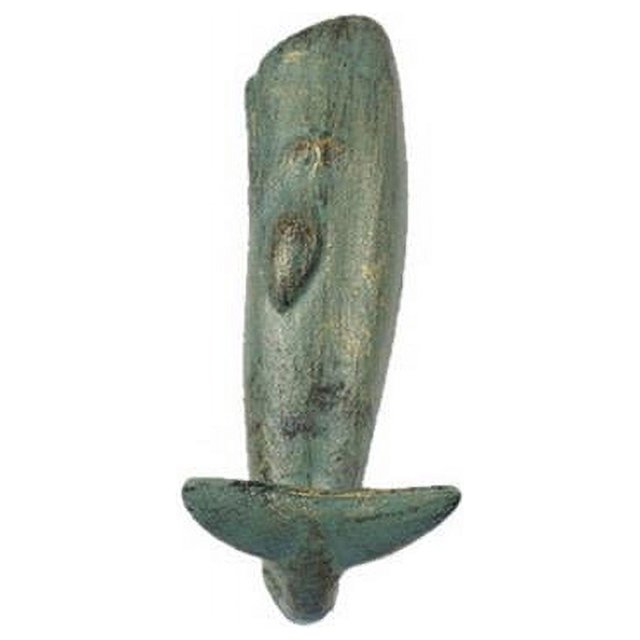 Handcrafted Model Ships 6 in. Cast Iron Whale Hook - Whitewashed ...