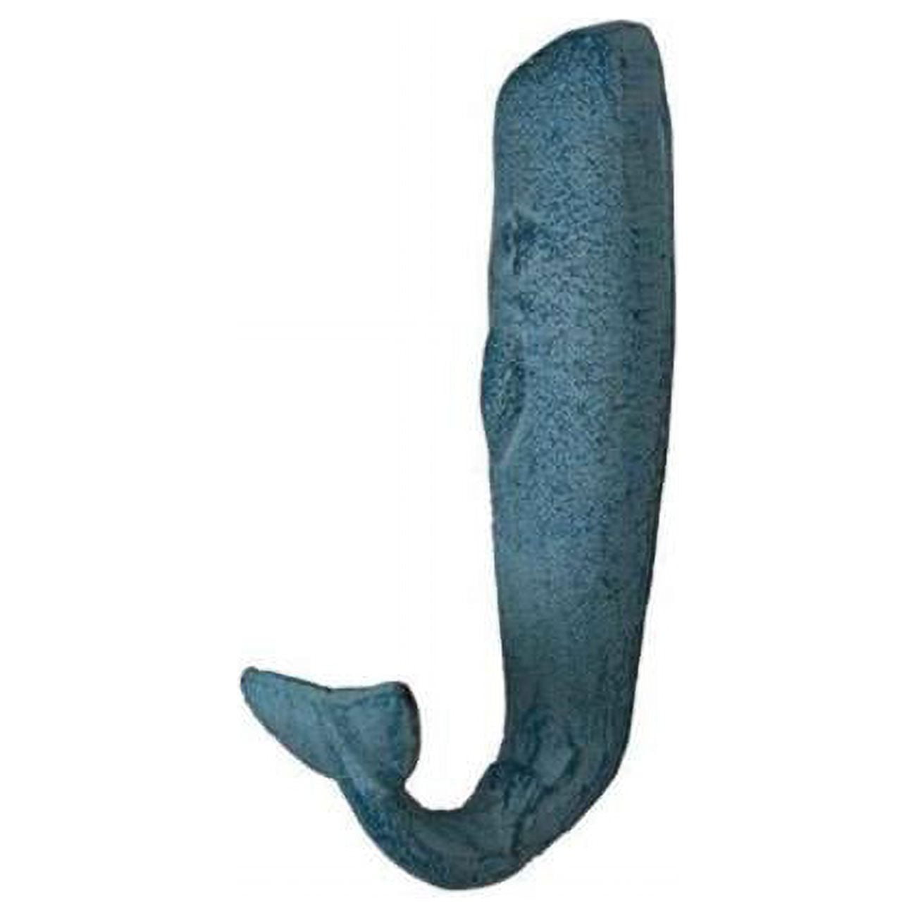 Handcrafted Model Ships 6 in. Iron Whale Hook - Light Blue Whitewashed ...