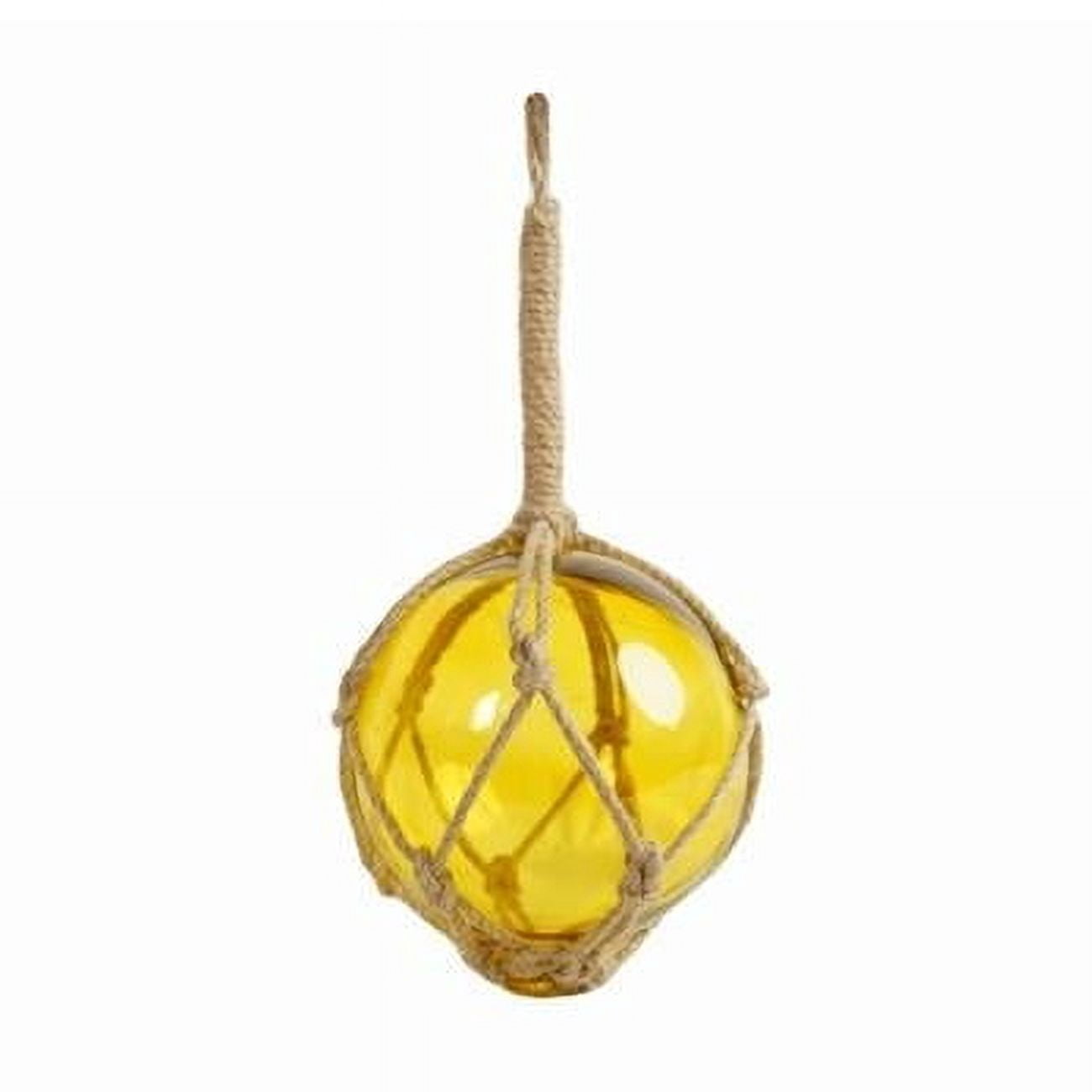 Handcrafted Model Ships 6 Yellow Glass - Old 6 in. Japanese Glass Ball ...