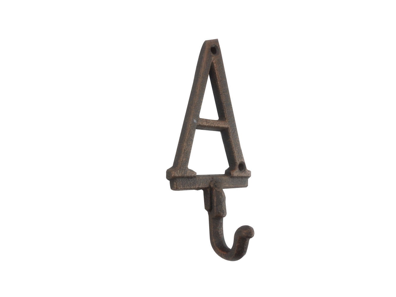 Handcrafted Model Ships 6 x 1 x 3 in. Rustic Copper Cast Iron Letter A ...