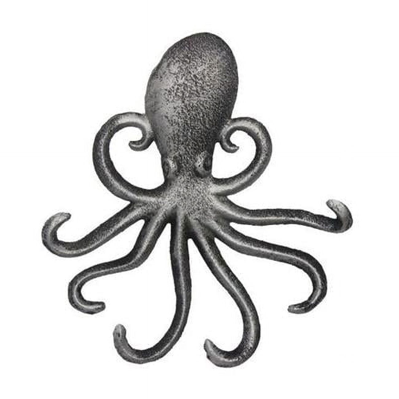 Handcrafted Model Ships WH-0116-AC 7 in. Wall Mounted Octopus Hooks ...