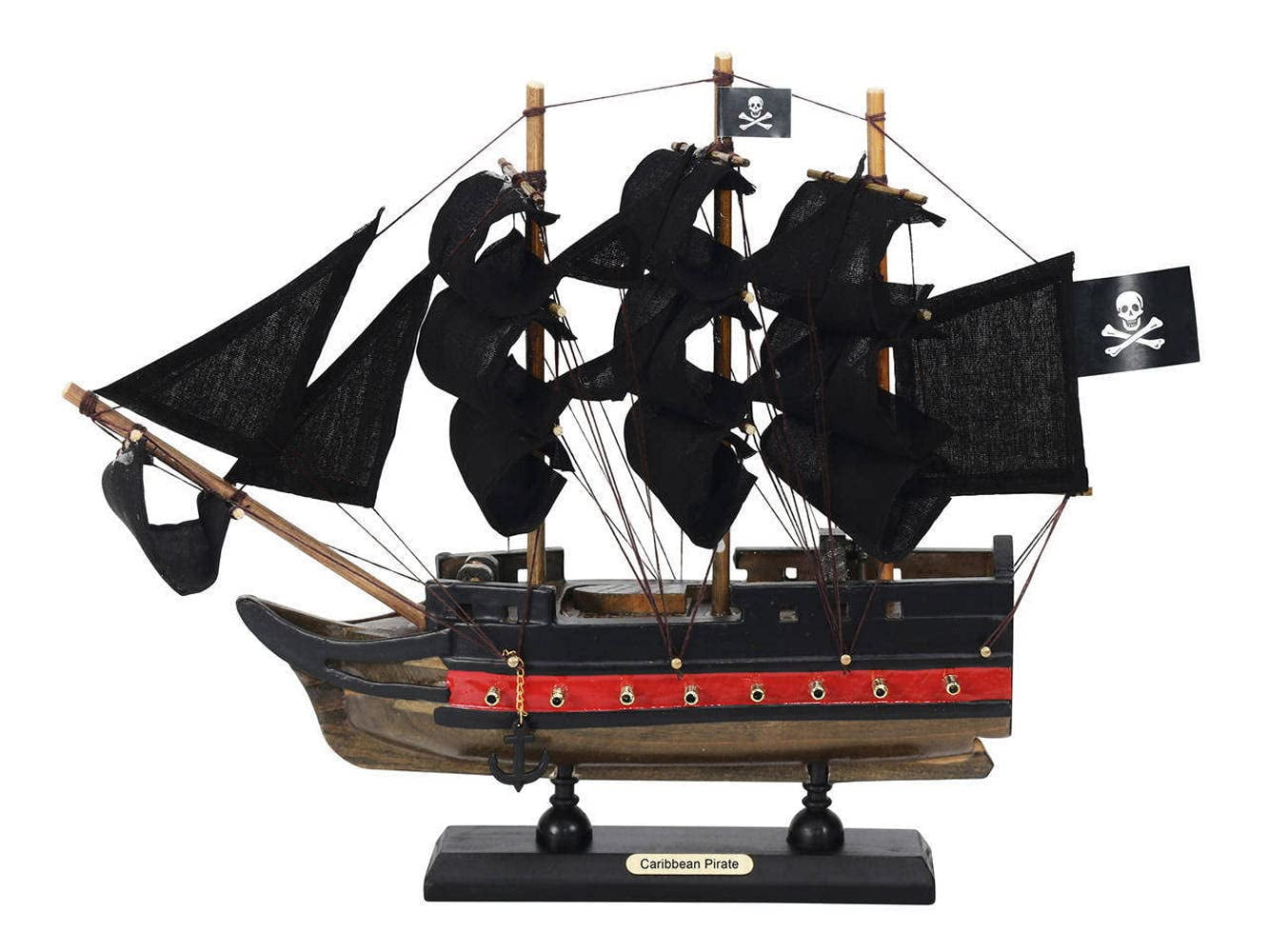 HANDCRAFTED NAUTICAL D√âCOR Wooden Caribbean Pirate Black Sails Limited ...