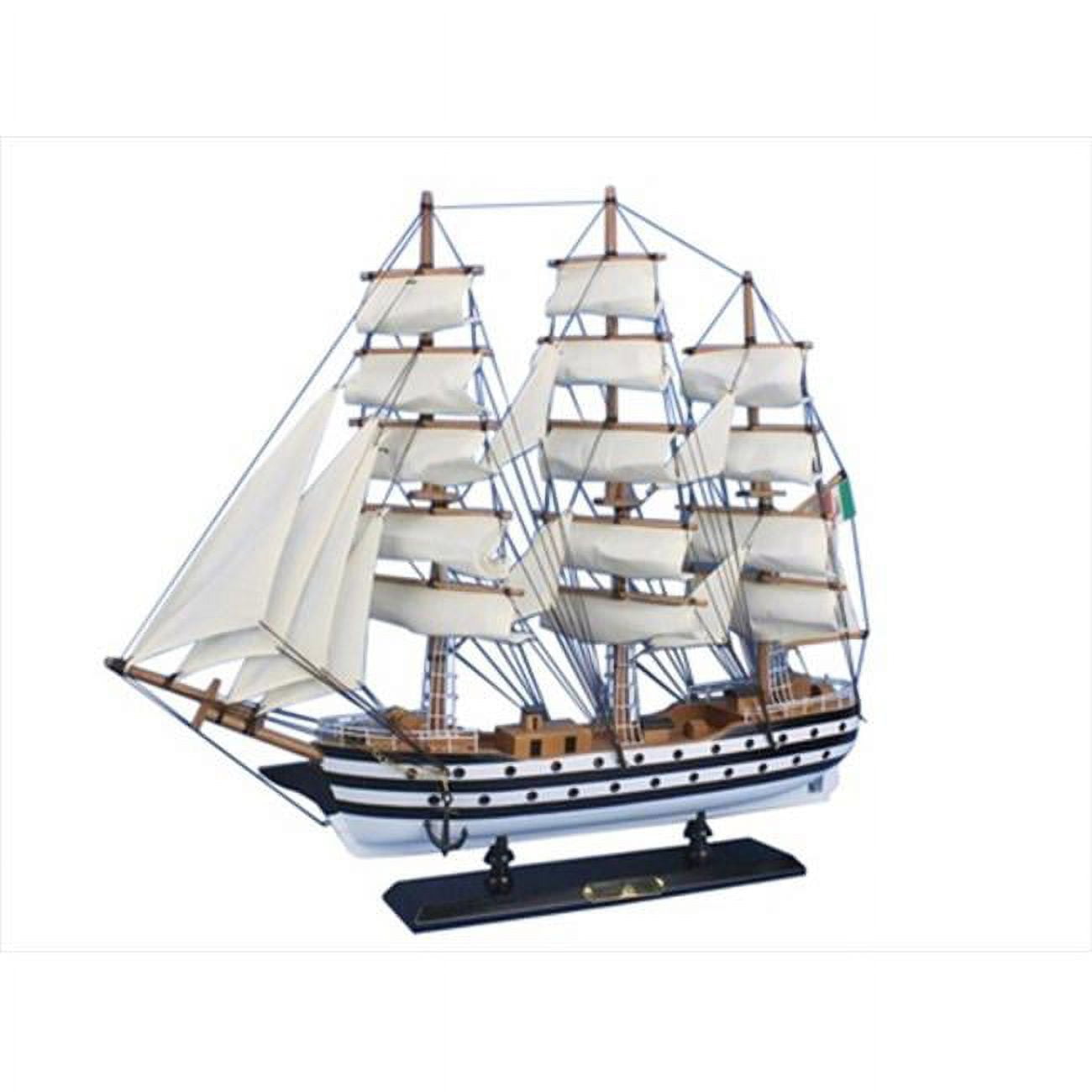 Handcrafted Model Ships Amerigo Vespucci 20 in. Decorative Tall Model ...