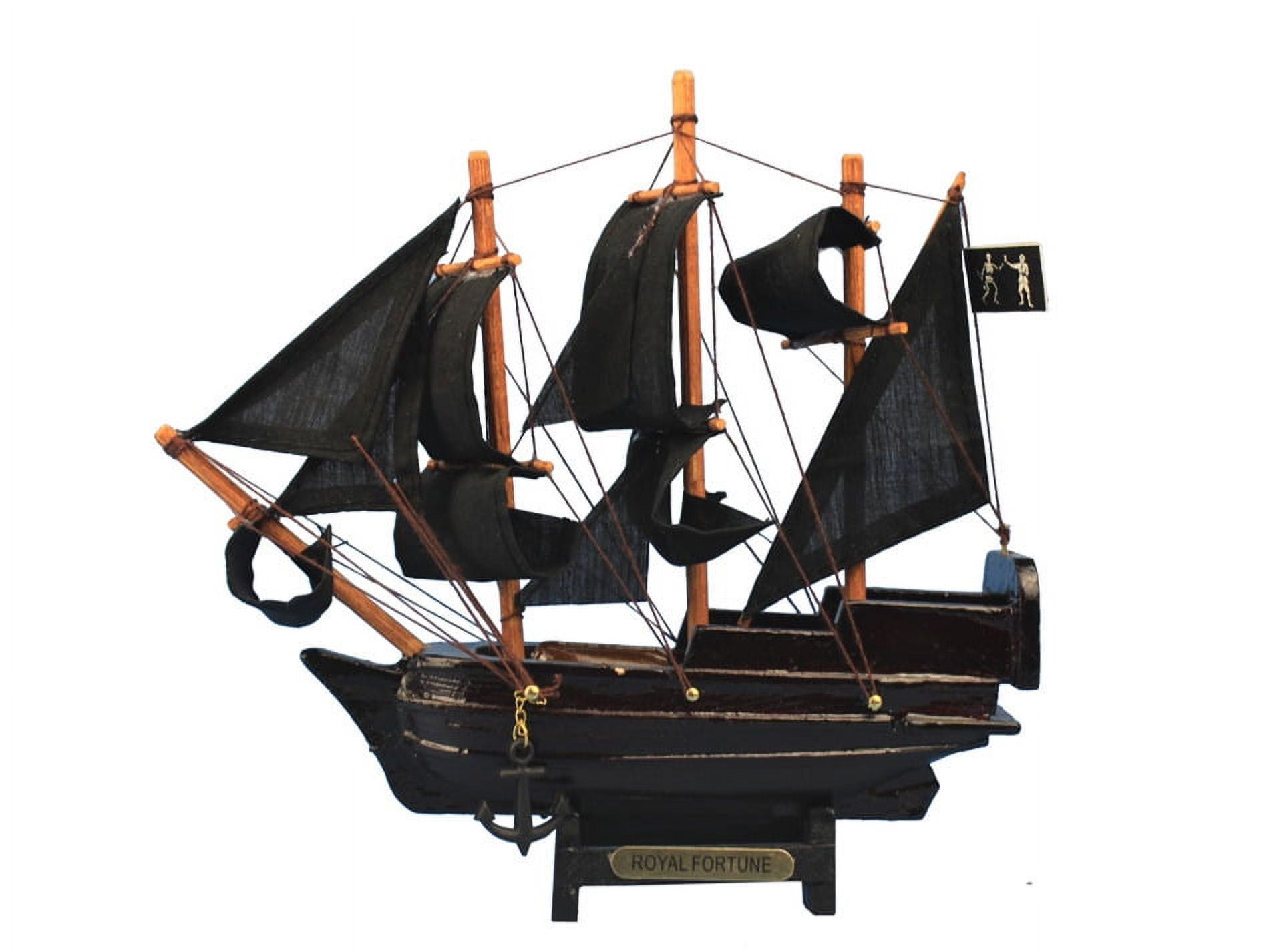 Handcrafted Model Ships RoyalFortune-7 Black Barts Royal Fortune 7 in ...