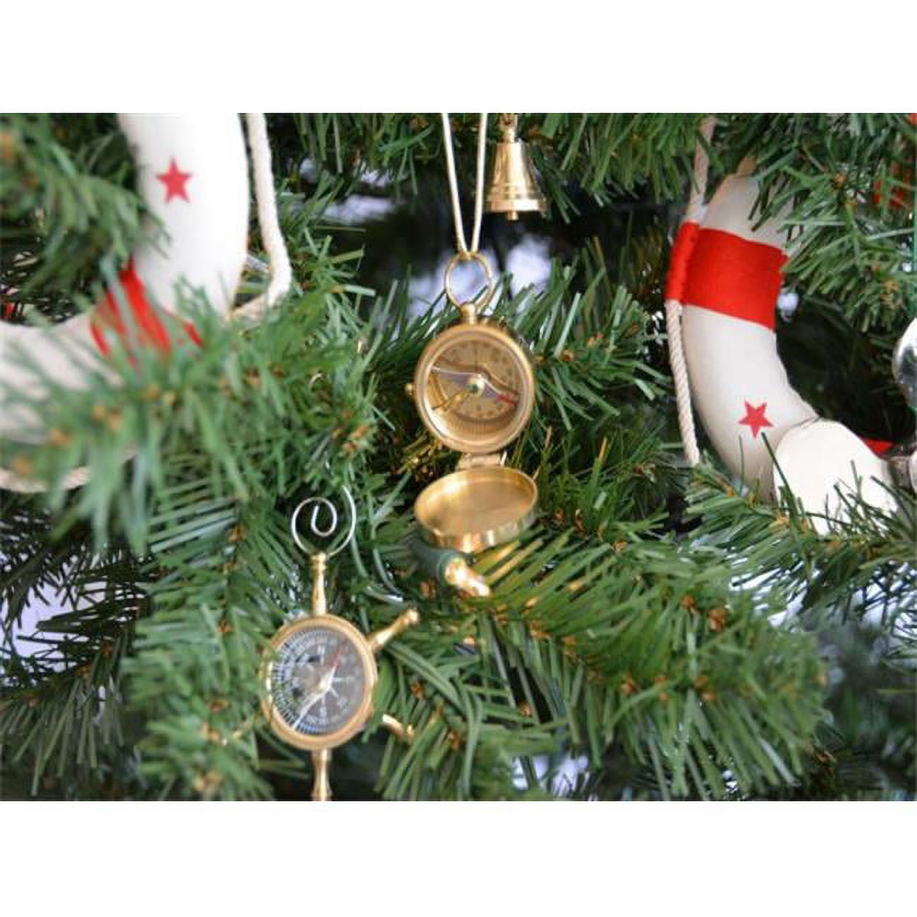 Handcrafted Model Ships Solid Brass Magellan Compass Christmas Tree ...