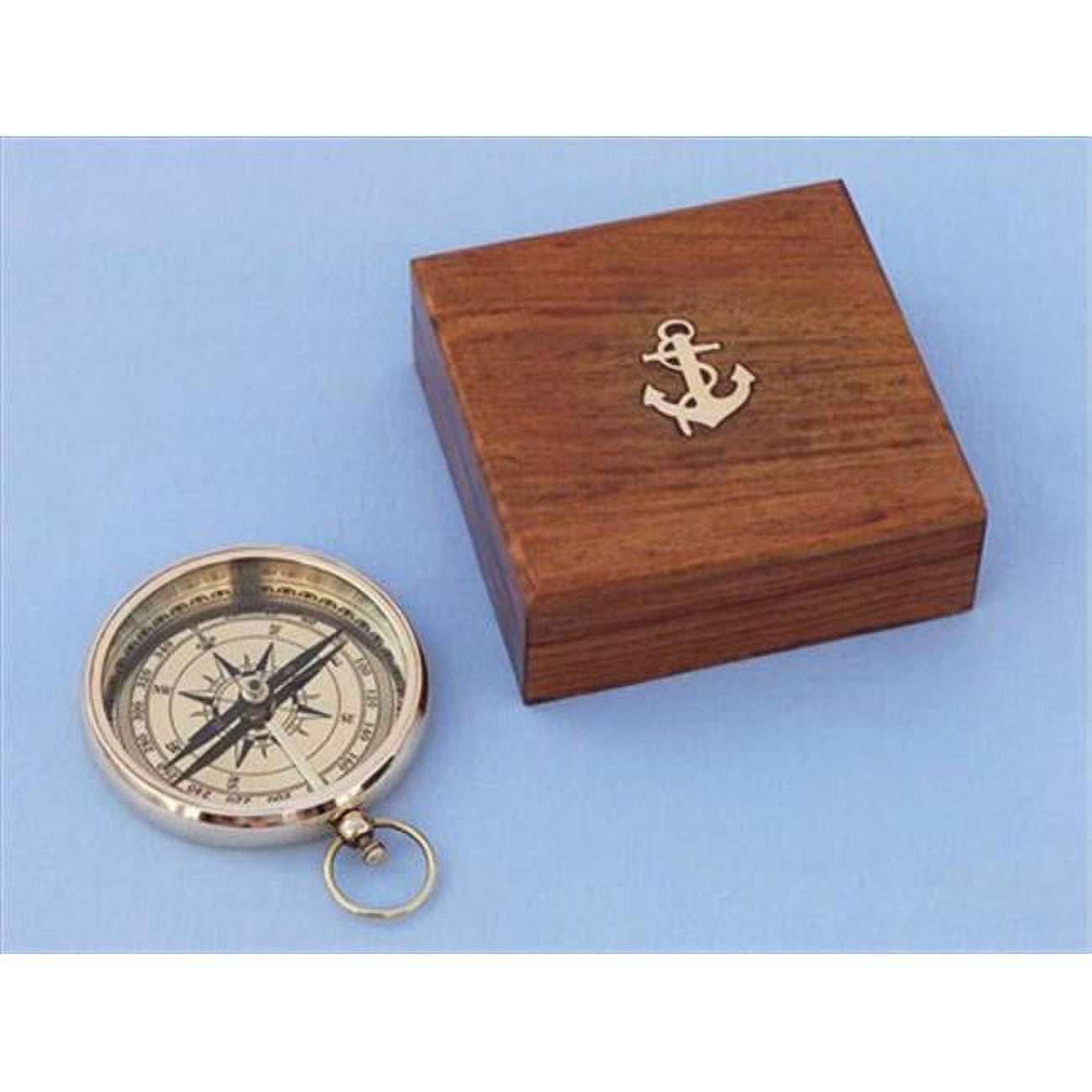 Handcrafted Model Ships CO-0635-Box Solid Brass Beveled Lensatic ...