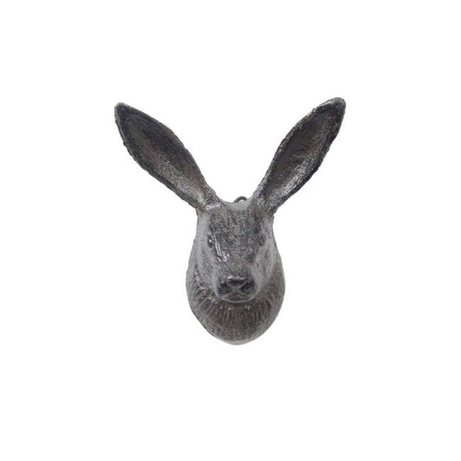 Handcrafted Model Ships Cast Iron Decorative Rabbit Hook, 5 in ...