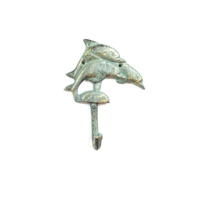 Handcrafted Model Ships Cast Iron Dolphins Wall Hook - Antique Seaworn ...