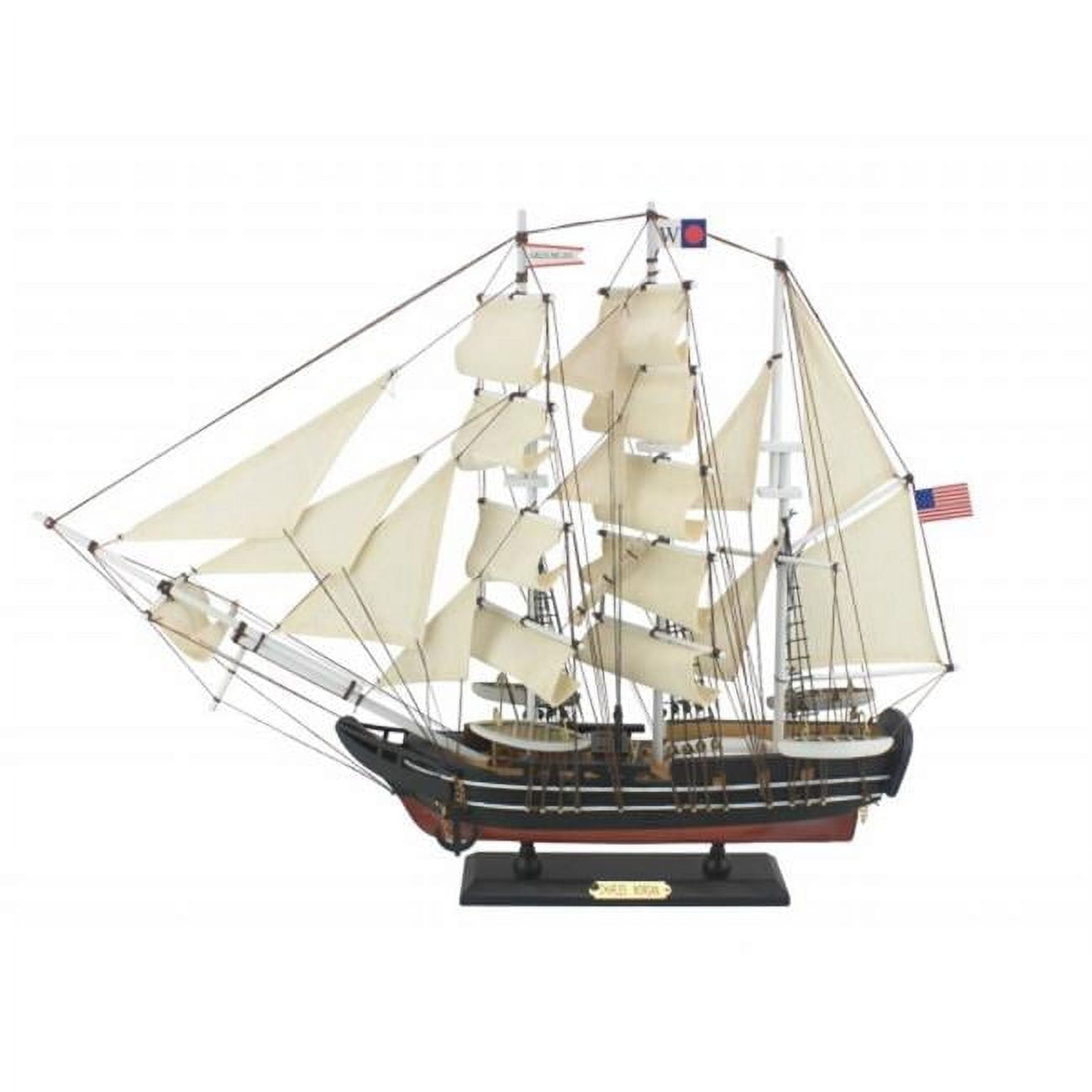 Handcrafted Model Ships Charles-Morgan-24 24 in. Wooden Charles W ...