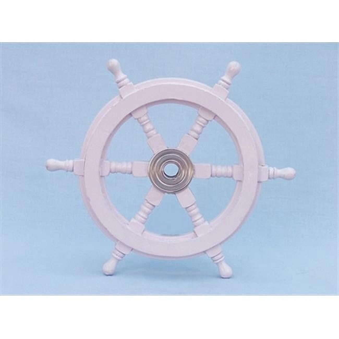 Handcrafted Model Ships SW12CH-White Deluxe Class White Wood and Chrome ...