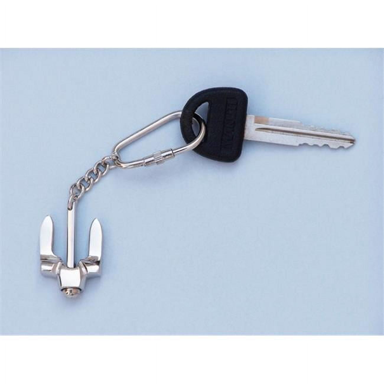 Handcrafted Model Ships K-230-CH 5 in. Chrome Navy Stockless Anchor Key ...