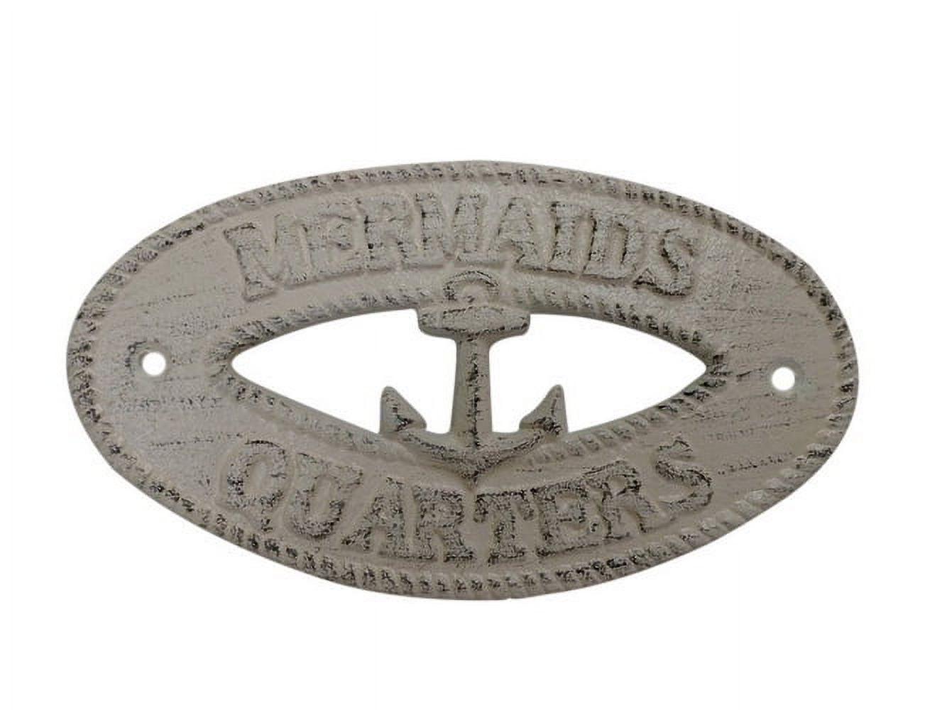 Handcrafted Model Ships K-9303-AG 4 x 1 x 8 in. Aged White Cast Iron ...