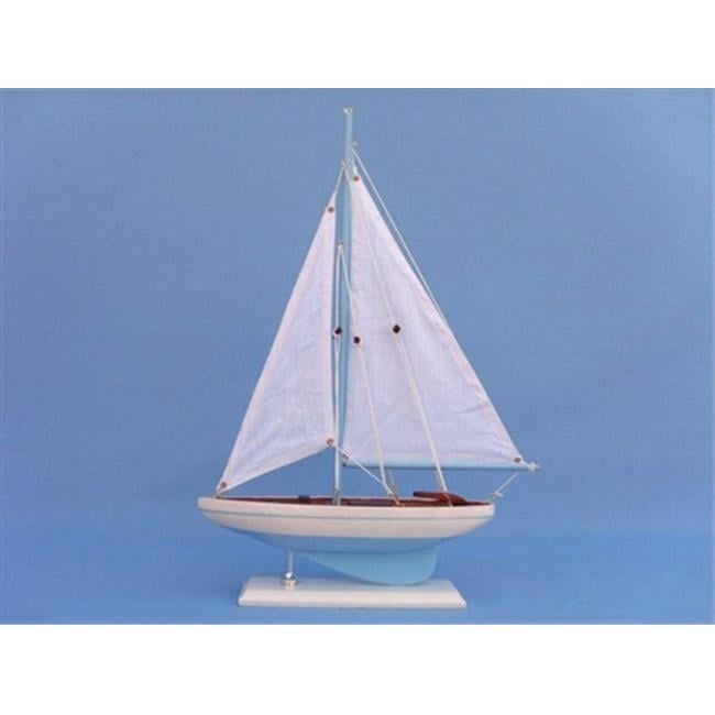 Handcrafted Model Ships PS-Light Blue17 Pacific Sailor Light Blue 17 in ...