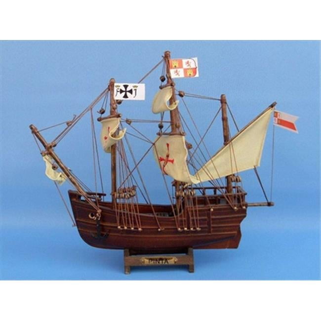 Handcrafted Model Ships Pinta 12 in. Decorative Famous Ship - Walmart.com