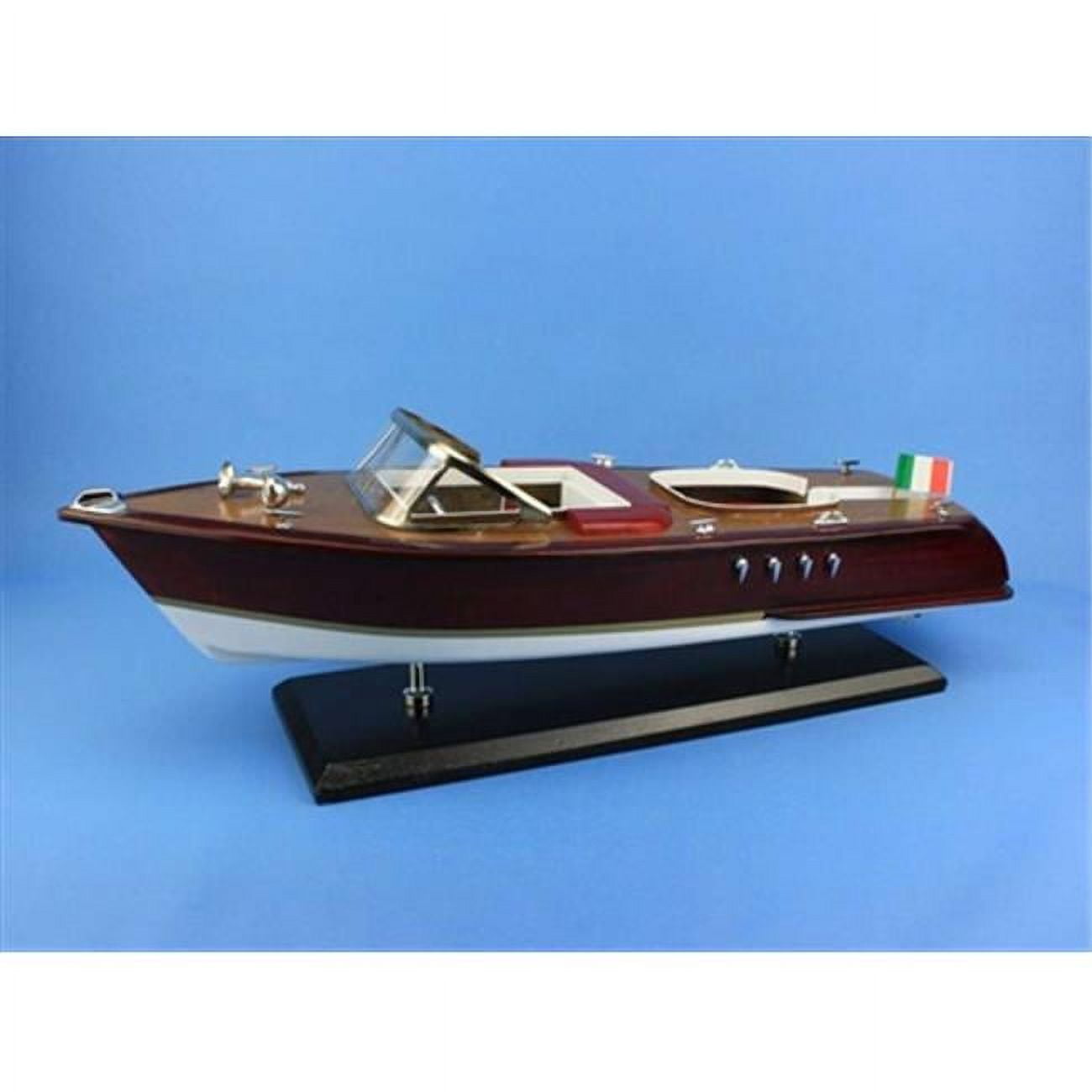 Handcrafted Model Ships Riva20 Riva Aquarama 20 in. Decorative Speed ...
