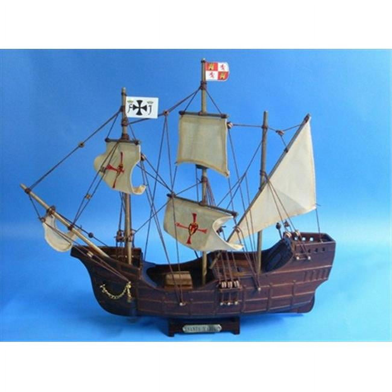 Handcrafted Model Ships Santa-Maria-14-Cross Santa Maria 14 in ...