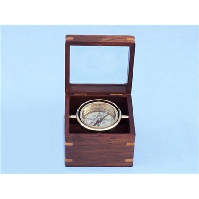 Handcrafted Model Ships CO-0530 Solid Brass Lifeboat Compass With ...
