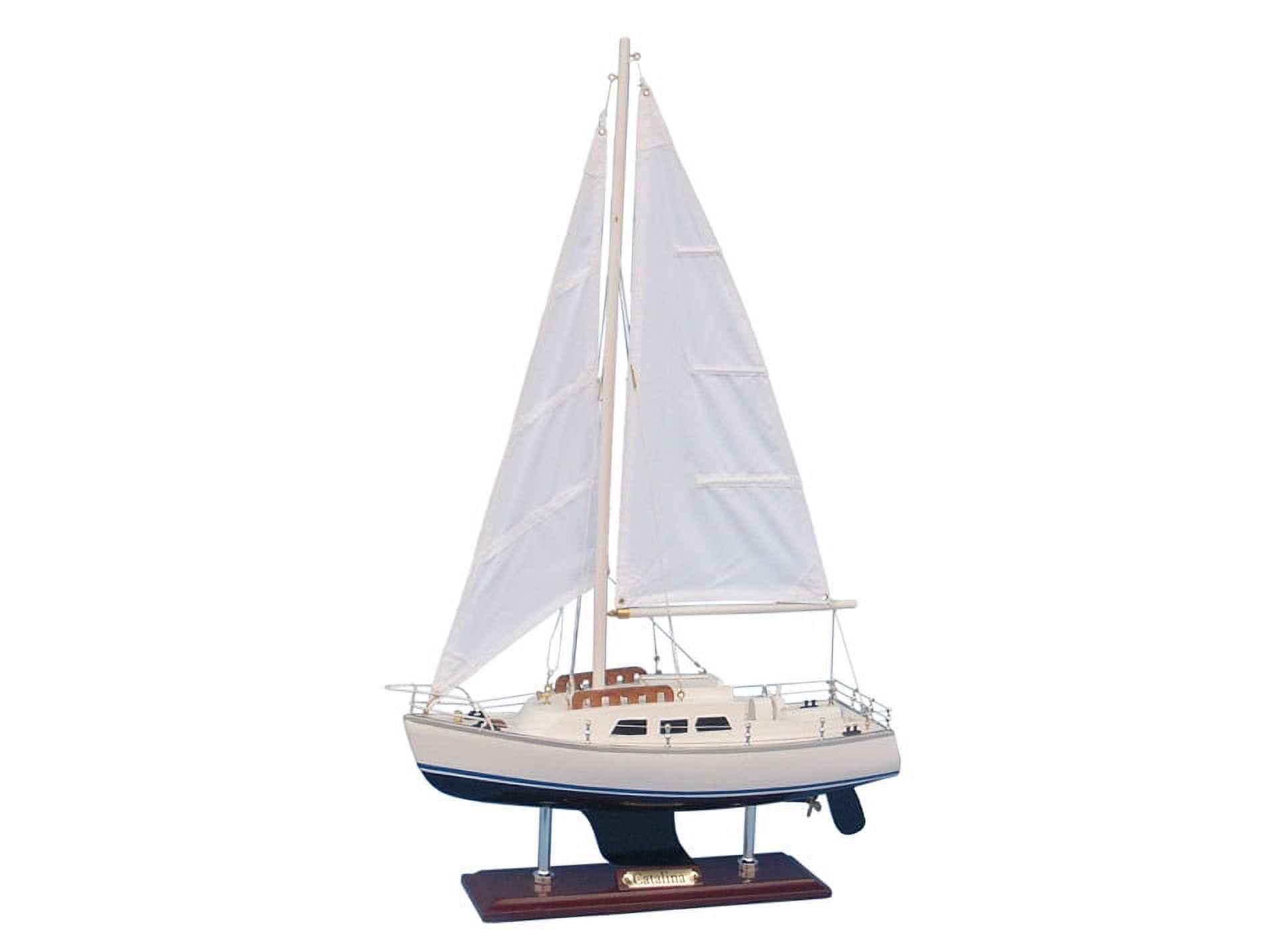Handcrafted Model Ships Yacht 24 in. Decorative Famous Ship - Walmart.com