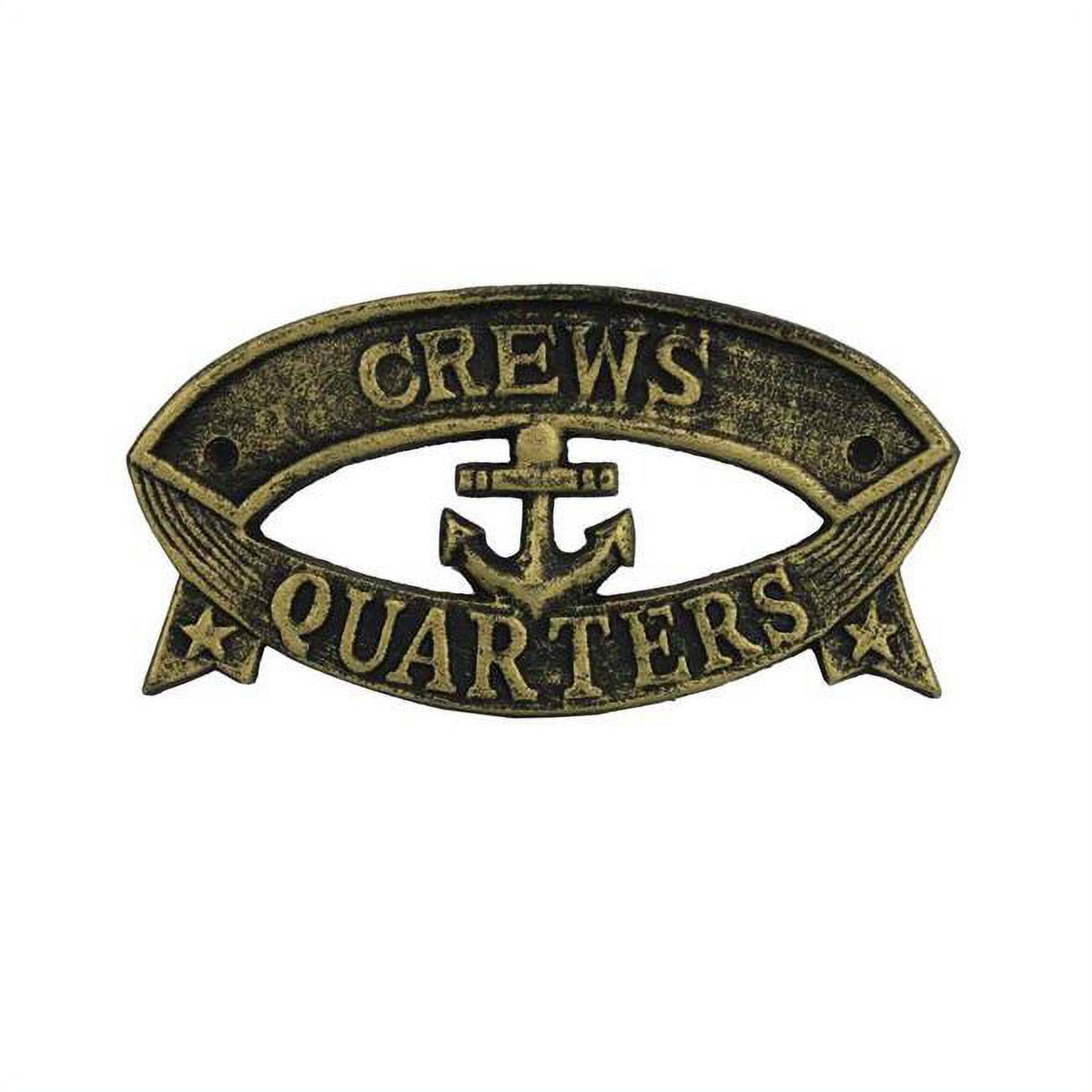 Handcrafted Model Ships k-49005B-gold 9 in. Cast Iron Crews Quarters ...