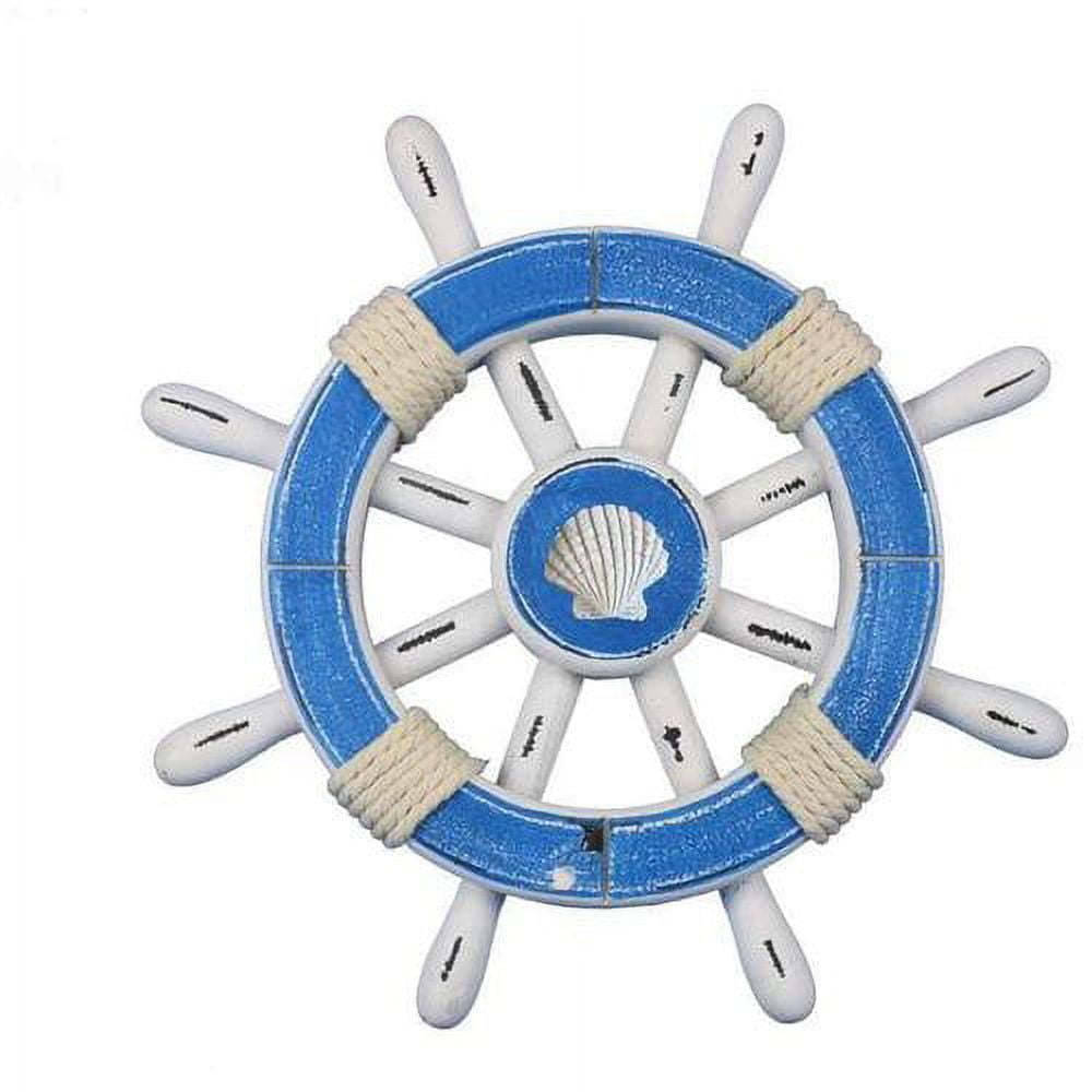 Handcrafted Nautical Decor Rustic Ship Wheel Wall D cor - Walmart.com
