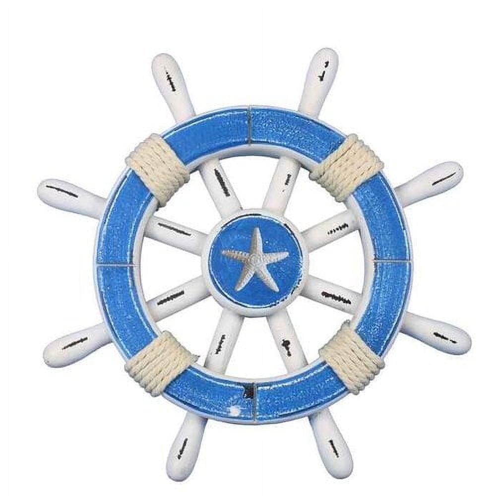 Handcrafted Nautical Decor Rustic Ship Wheel Wall D cor - Walmart.com