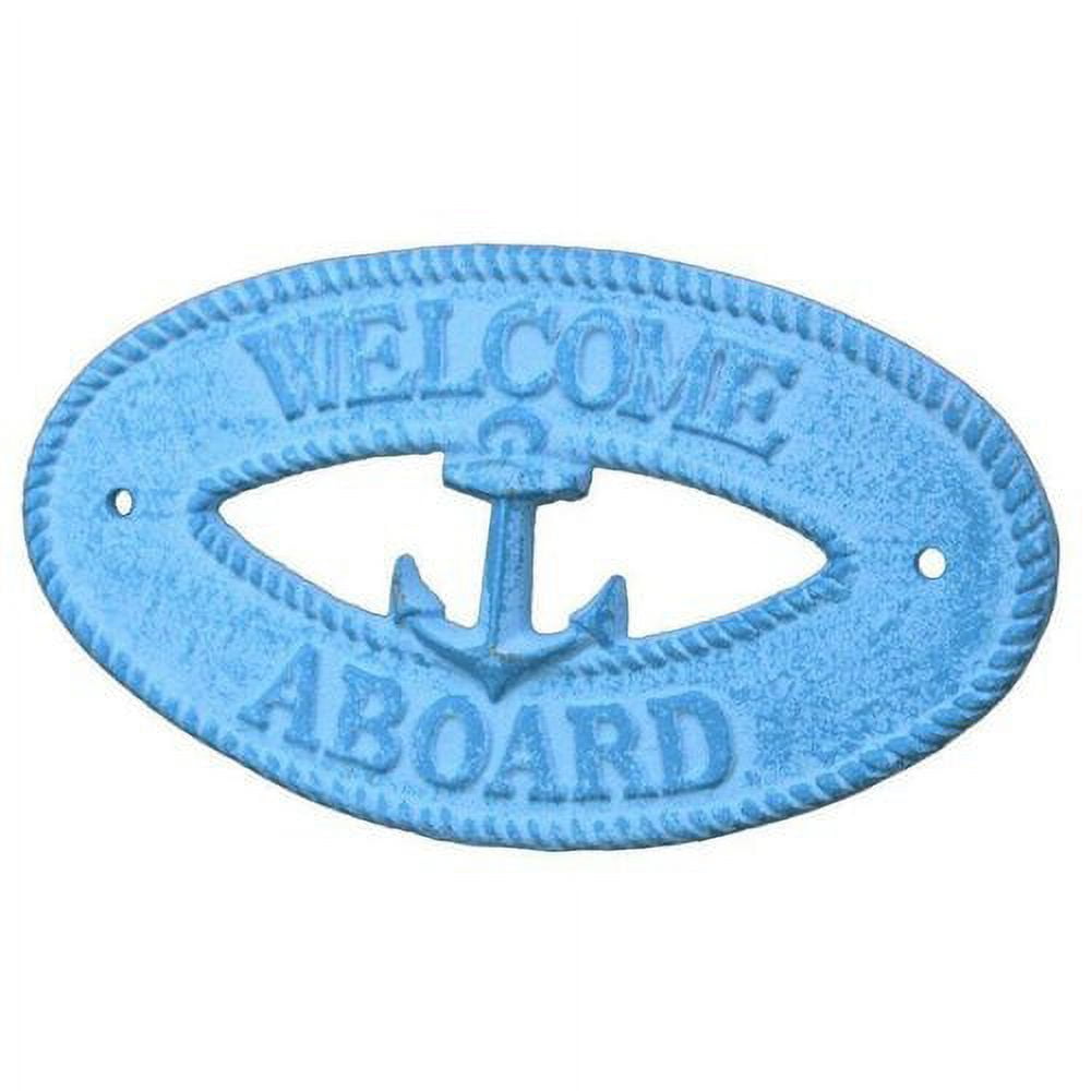 Handcrafted Nautical Decor Welcome Aboard Sign Wall D cor - Walmart.com