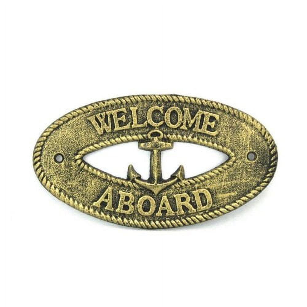 handcrafted nautical decor welcome aboard sign wall d cor - Walmart.com