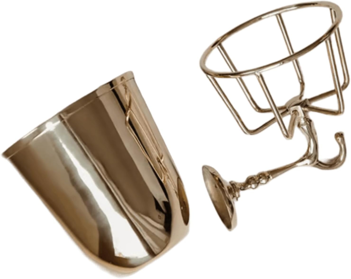 Handcrafted Opal Wall Vessel, Opal Wall Vessel Vase Brass with Hook ...