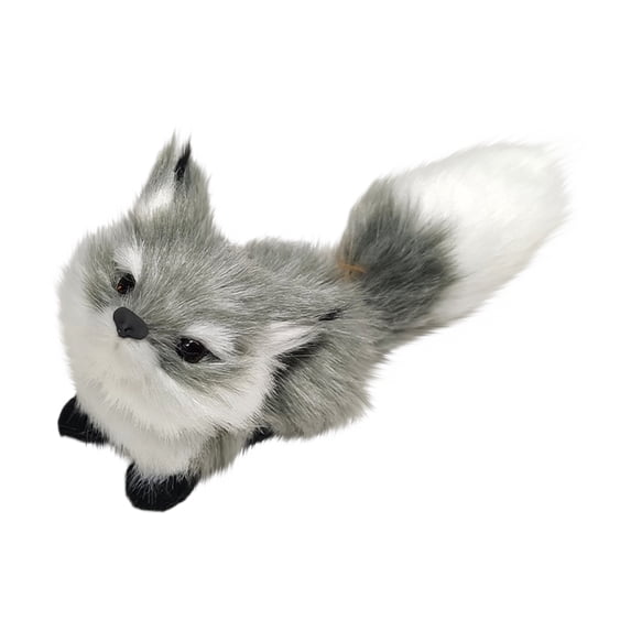 Handcrafted Plush Fox Ornament, Creative Sculpture For Home/Office ...