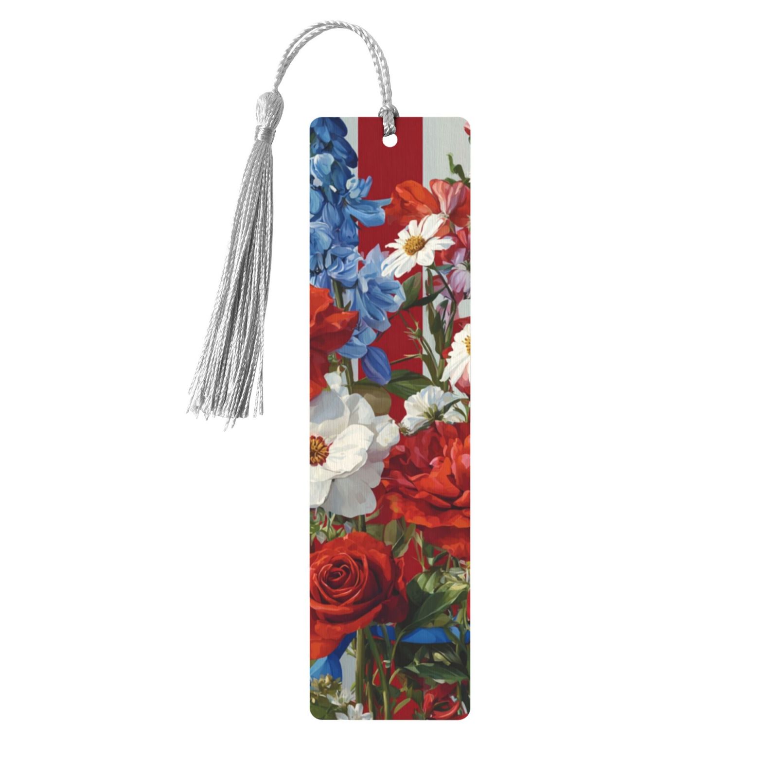 Handcrafted Poplar Wood Bookmark with Tassel - Exquisite Artisan Gift ...