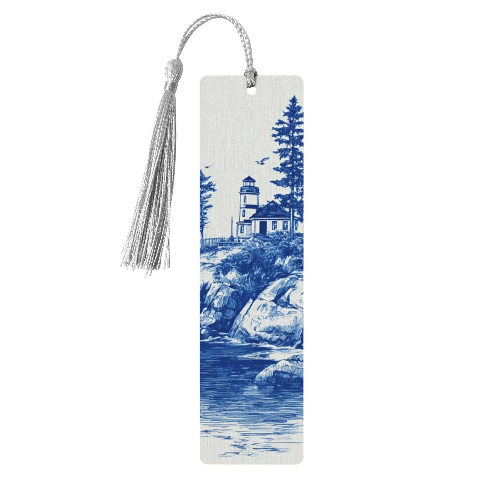 Handcrafted Poplar Wood Bookmark with Tassel - Exquisite Artisan Gift ...
